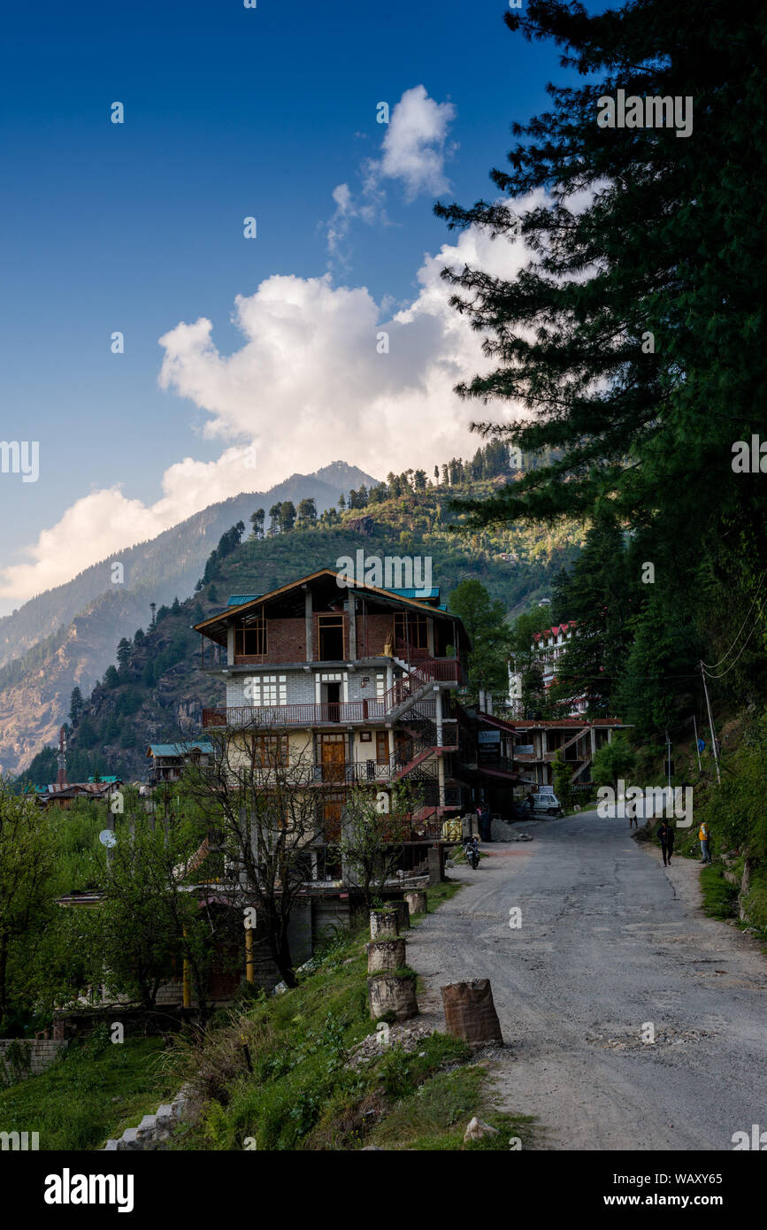 Photo of himalayan village in manali Stock Photo - Alamy