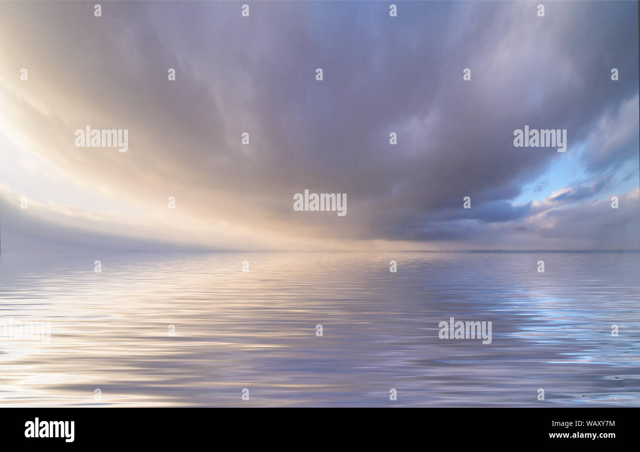 Natural Sunset Sunrise. Bright Dramatic Sky Stock Photo - Alamy