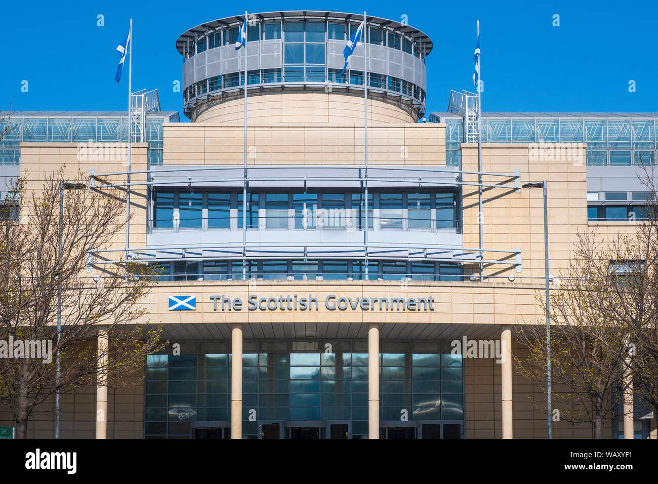 Front facade of the Scottish Government office building at Victoria ...