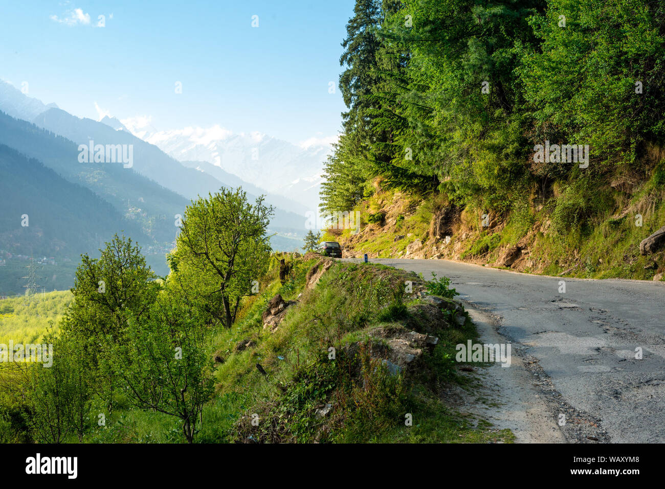 Empty Road in Mountains - Himalaya Stock Photo - Alamy