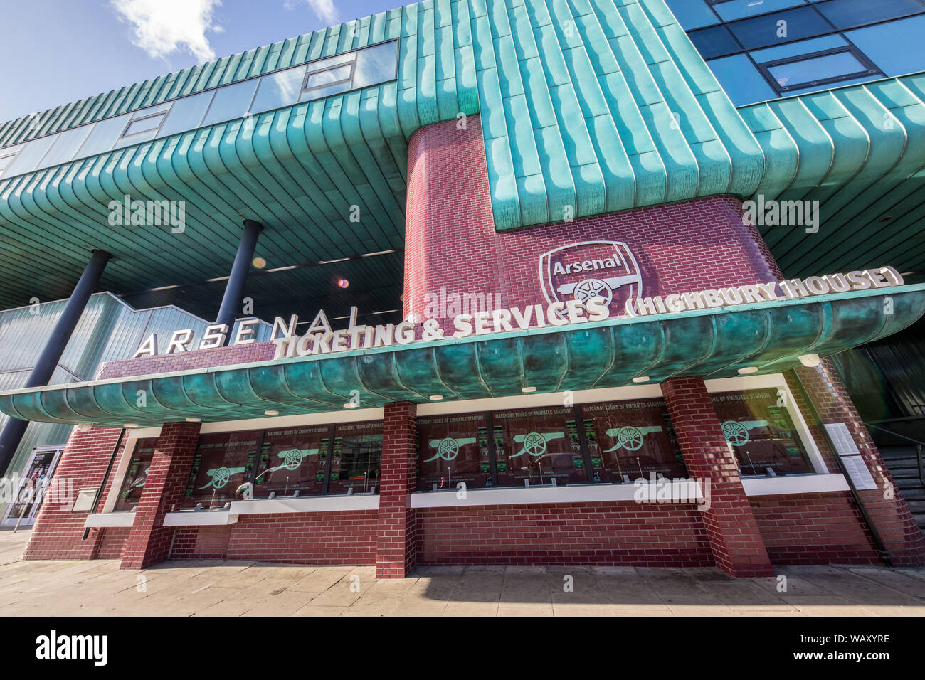 Arsenal armoury emirates football stadium hi-res stock photography and ...