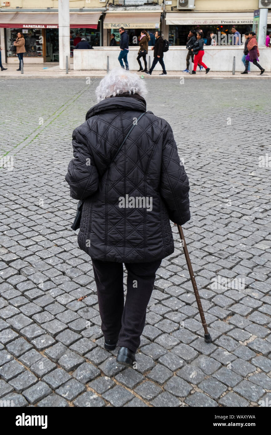 Grey haired old woman hi-res stock photography and images - Alamy