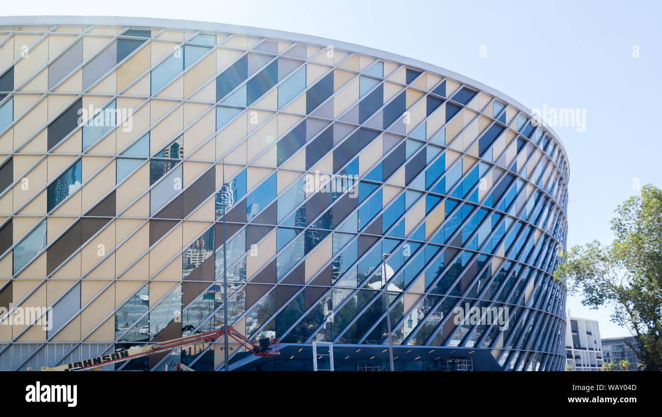 Close up of Dubai Coca Cola Arena, The biggest arena in the middle east ...