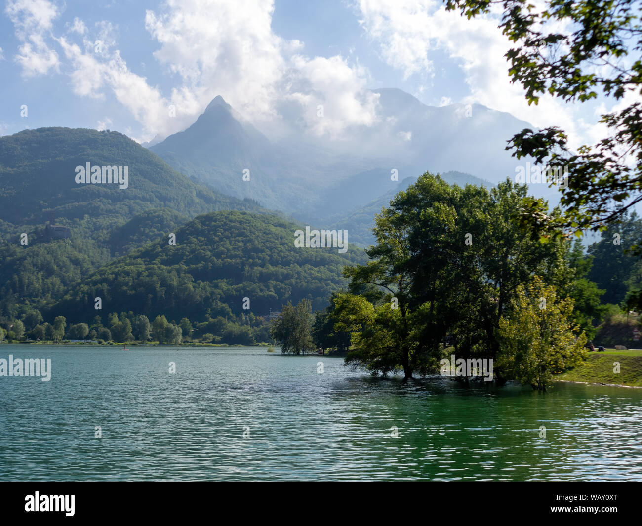 Lake Gramolazzo in the comune of Minucciano, High Garfagnana, in the ...
