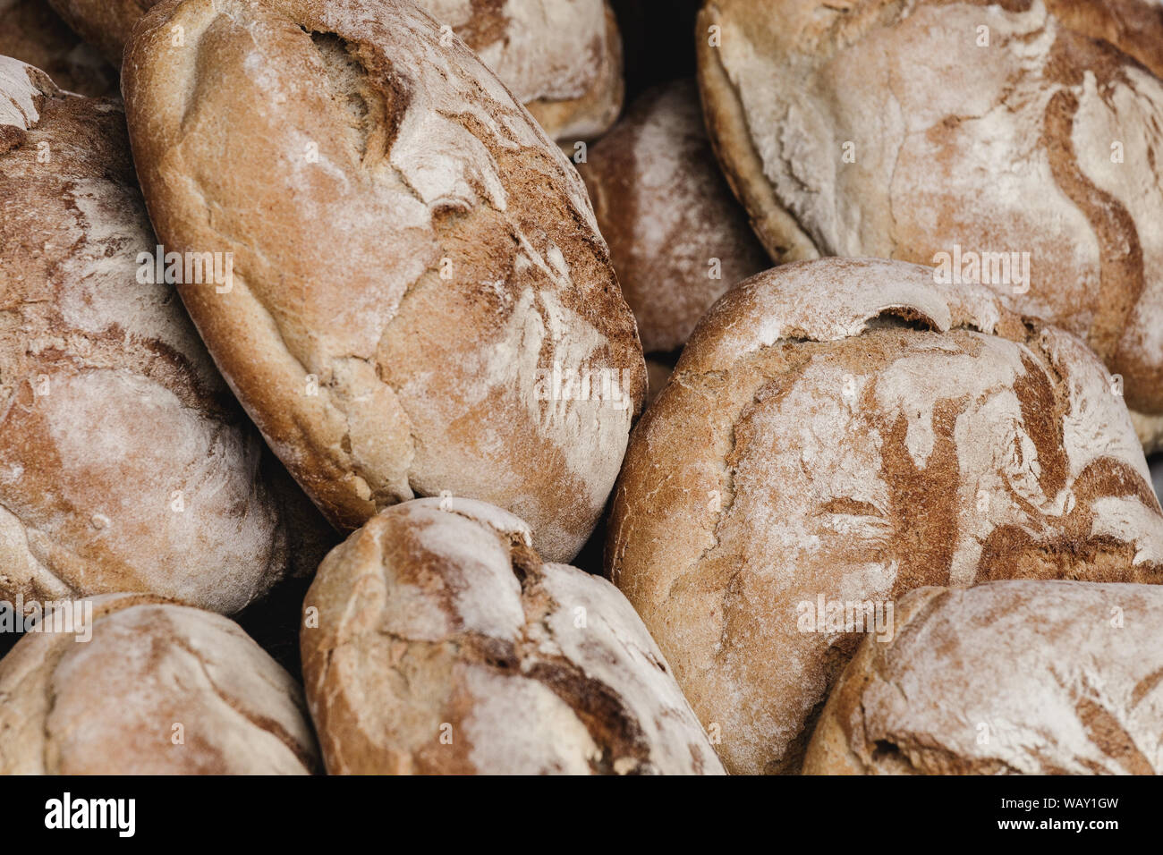 "Pao Preto", a traditional homemade bread of Madeira island Stock Photo ...