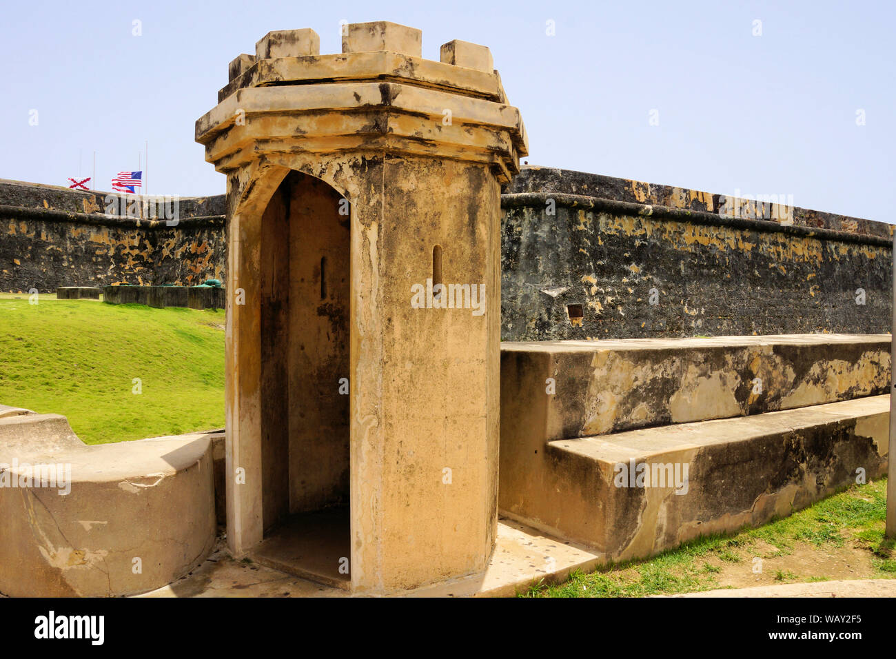 Colorful doorway entrance with architectural design and style Stock ...