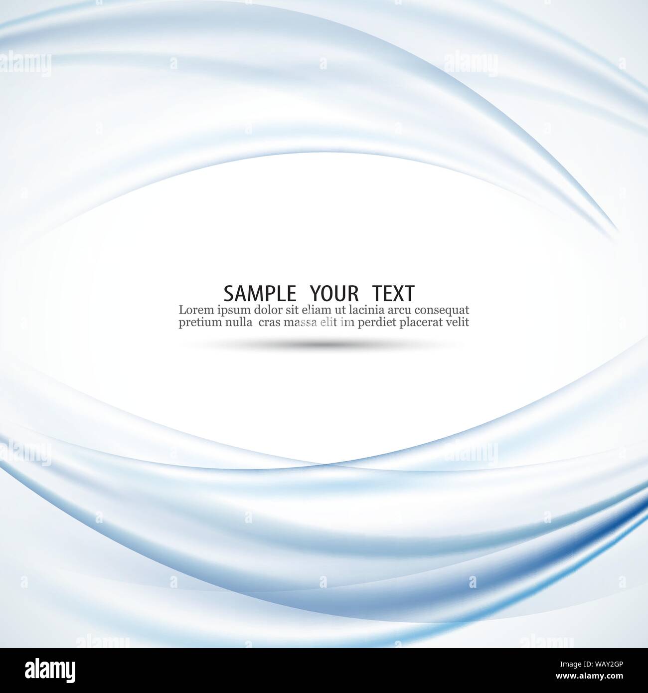 Abstract blue wave shapes Stock Vector Images - Alamy