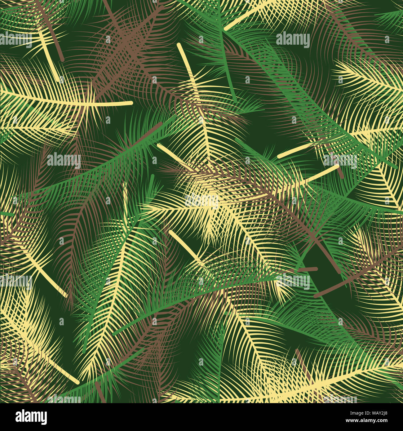 Palm leaves design seamless pattern Stock Photo - Alamy