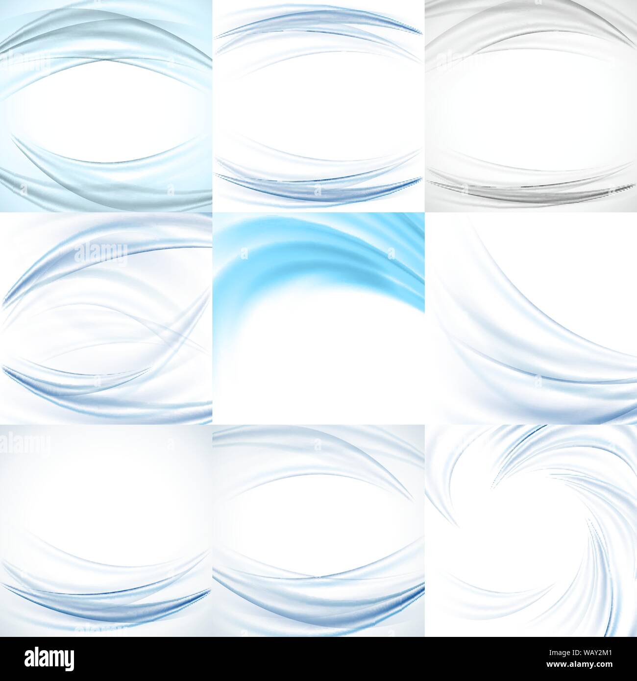 Set of abstract blue backgrounds vector Stock Vector Image & Art - Alamy