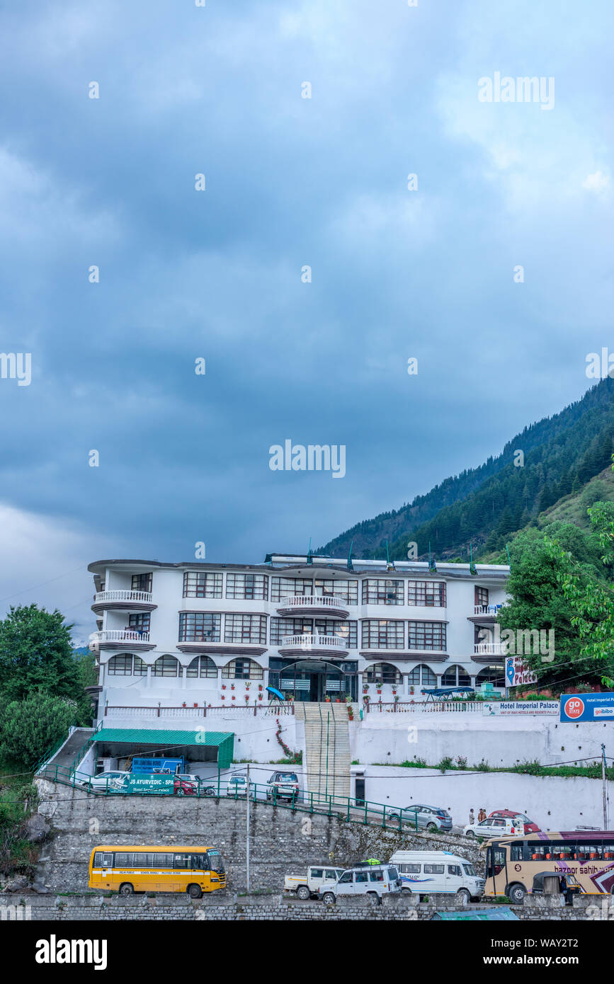 Photo of Manali City in Himachal Stock Photo - Alamy