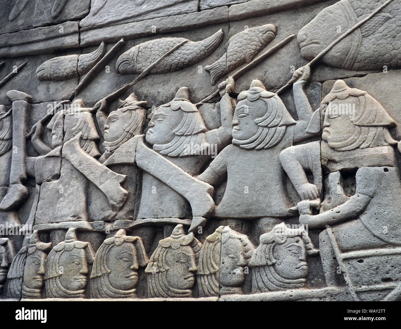 Bayon Temple, Angkor Thom, Angkor Archaeological Park, Cambodia, Asia ...