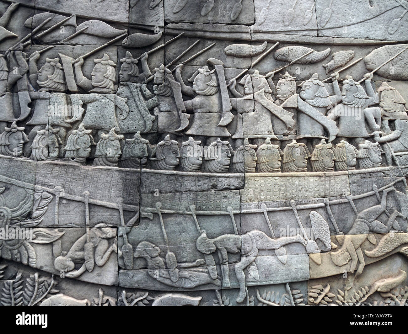 Bayon Temple, Angkor Thom, Angkor Archaeological Park, Cambodia, Asia ...