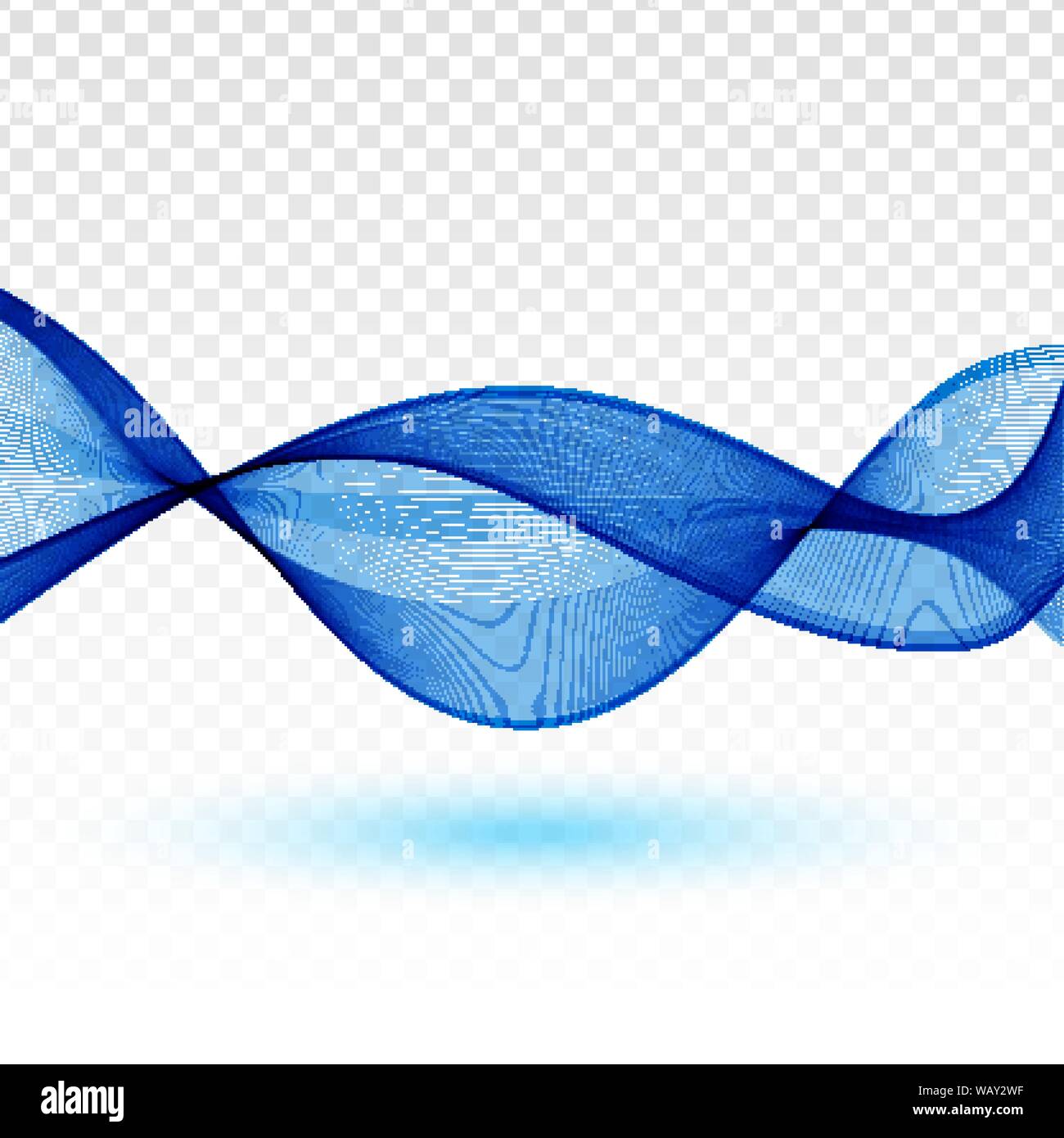 Abstract Blue Wave Vector Illustration. EPS10 Stock Vector Image & Art ...