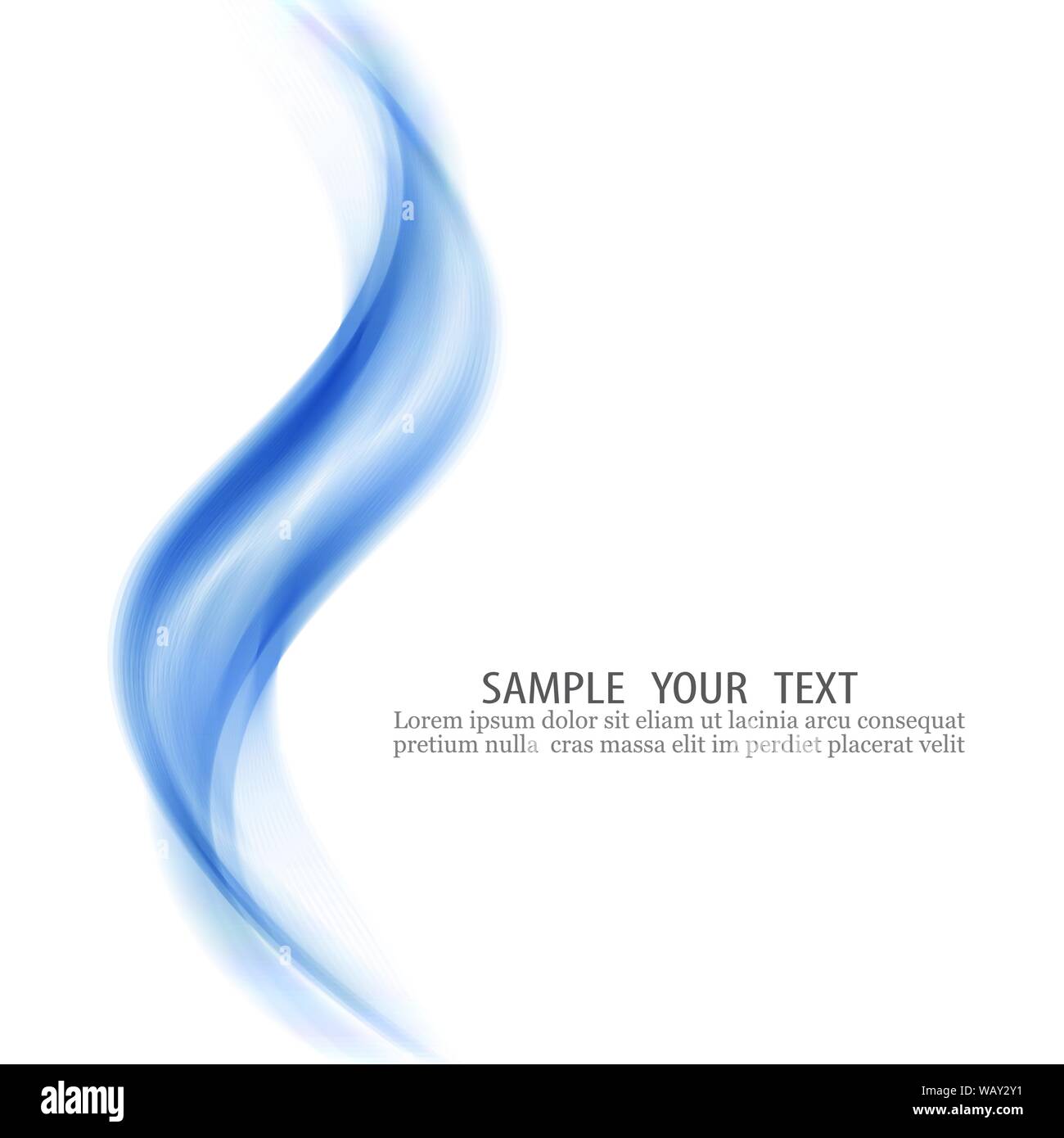 Abstract Blue Wave Background. Vector Illustration. EPS10 Stock Vector ...