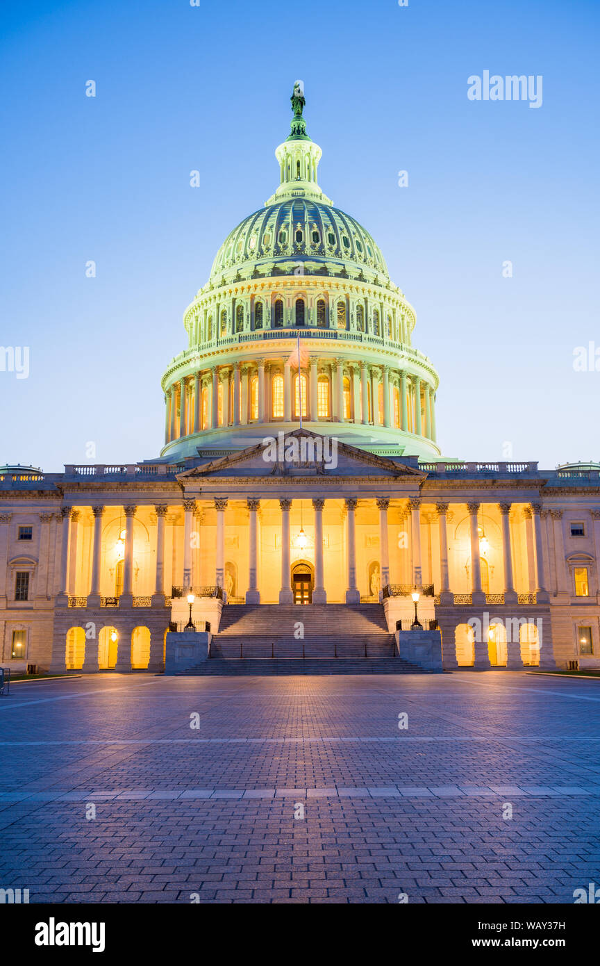 Us capitol building at dusk hi-res stock photography and images - Alamy
