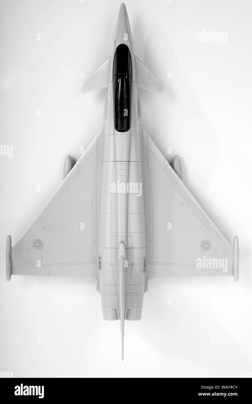 Airfix quick build typhoon plastic model Black and White Stock Photos ...