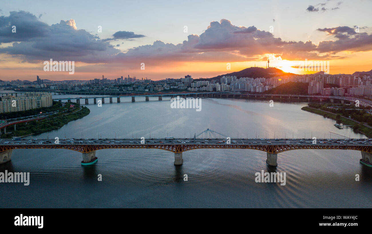 Seoul south korea aerial view hi-res stock photography and images - Alamy