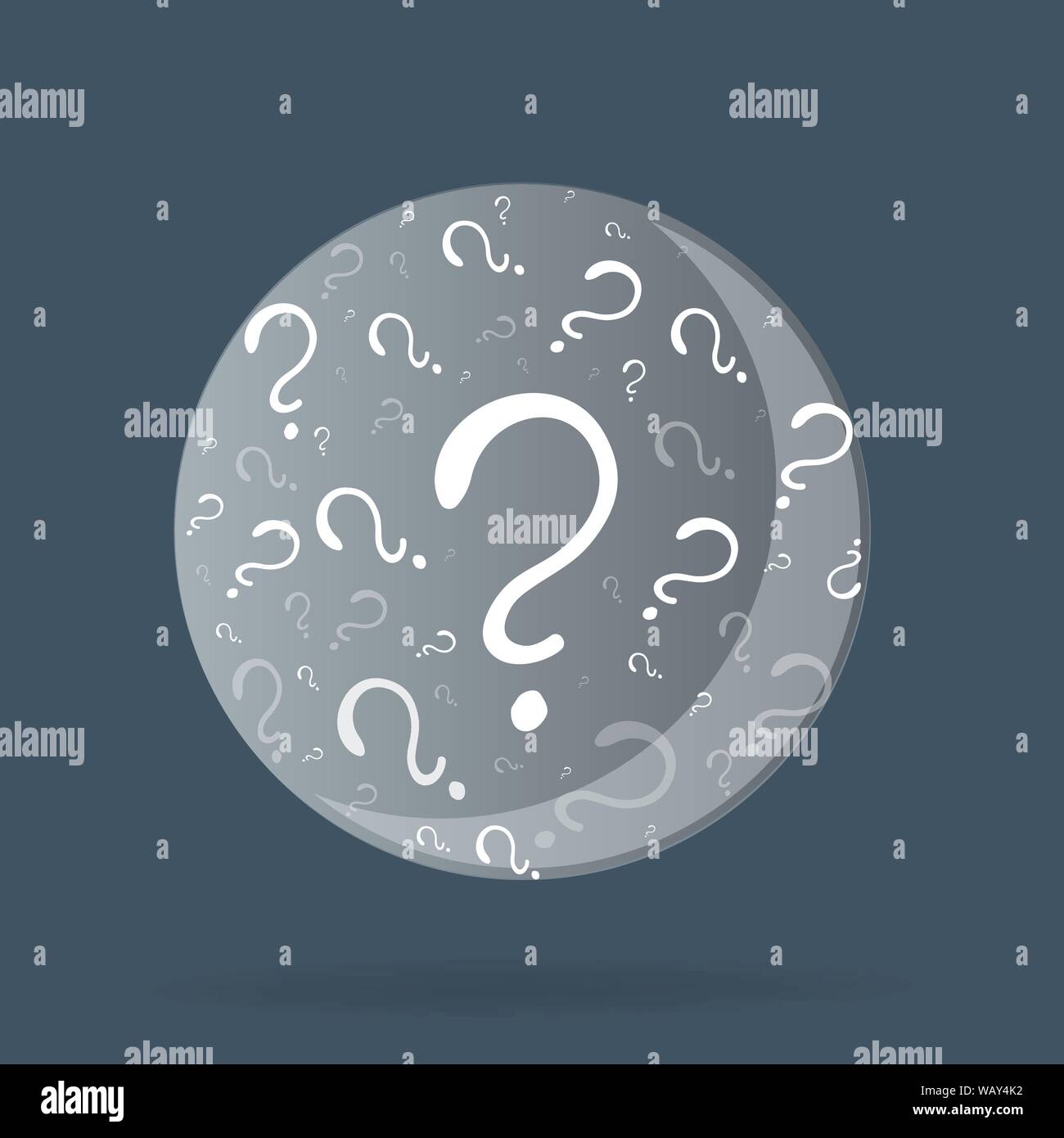 Question signs colorful vector illustration, problem and priority ...