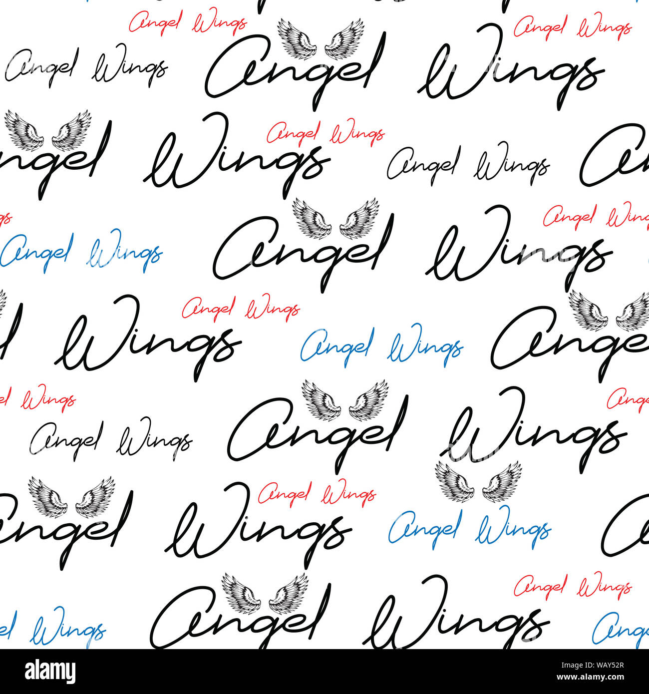 Angel wings pattern hi-res stock photography and images - Alamy