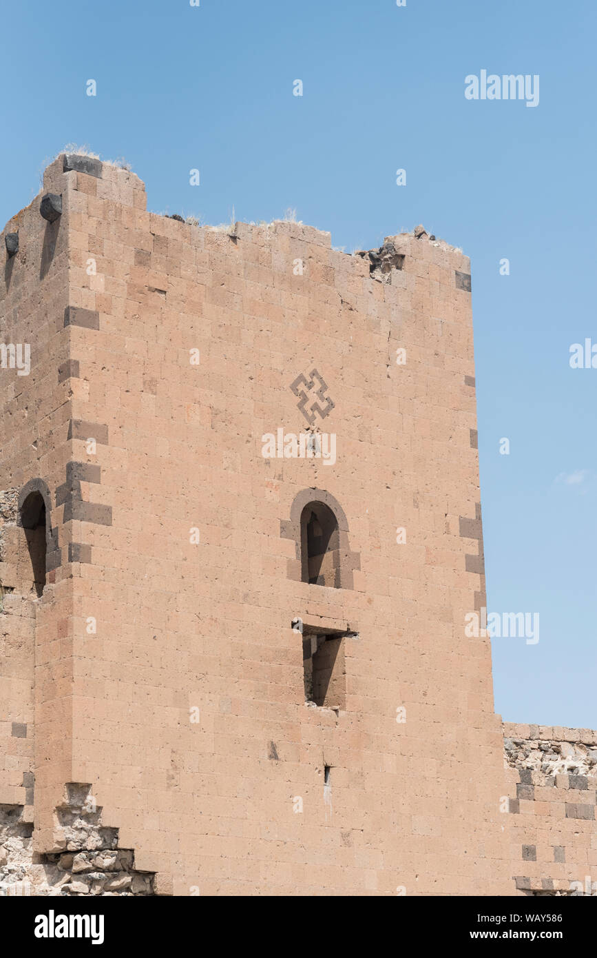 Tower with swastika decoration from the walls of Ani, an Bagratid ...