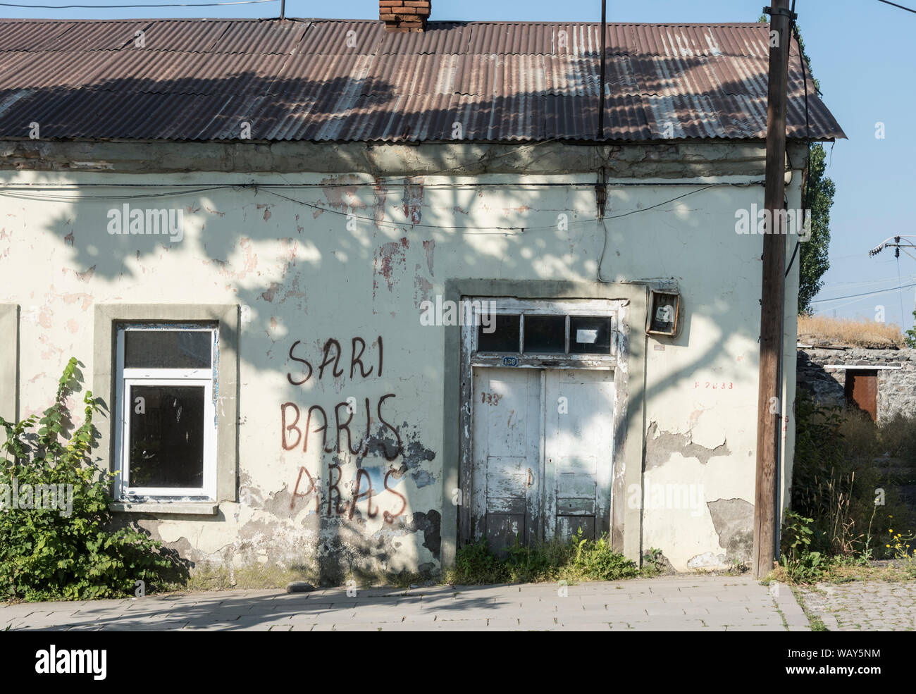 Russian Baltic style buildings in the Turkish city of Kars. The Russian ...