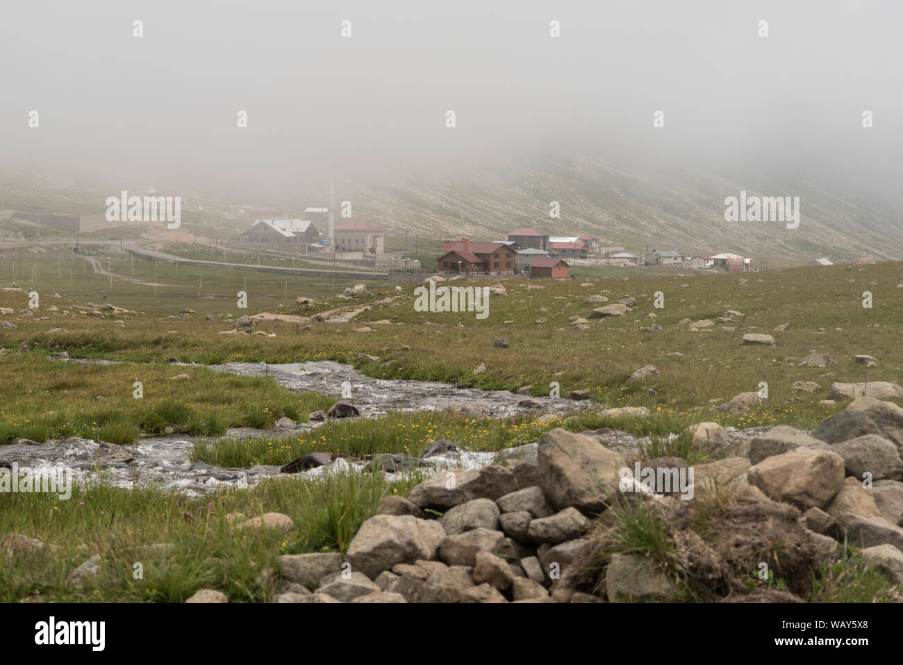 Low clouds on the Ovit Pass, NE Turkey Stock Photo - Alamy
