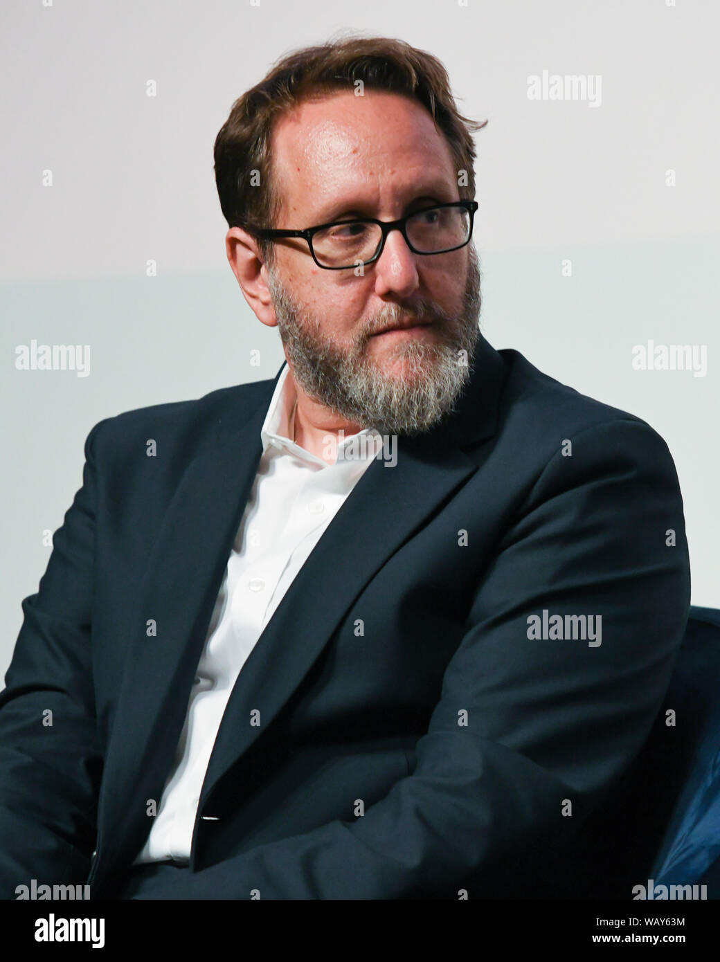 August 21, 2019, Bevery Hills, California, USA: Josh Siegel speaks ...