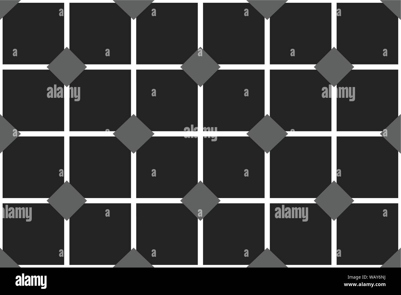Vector seamless geometric pattern. Shaped black, grey, white, squares ...