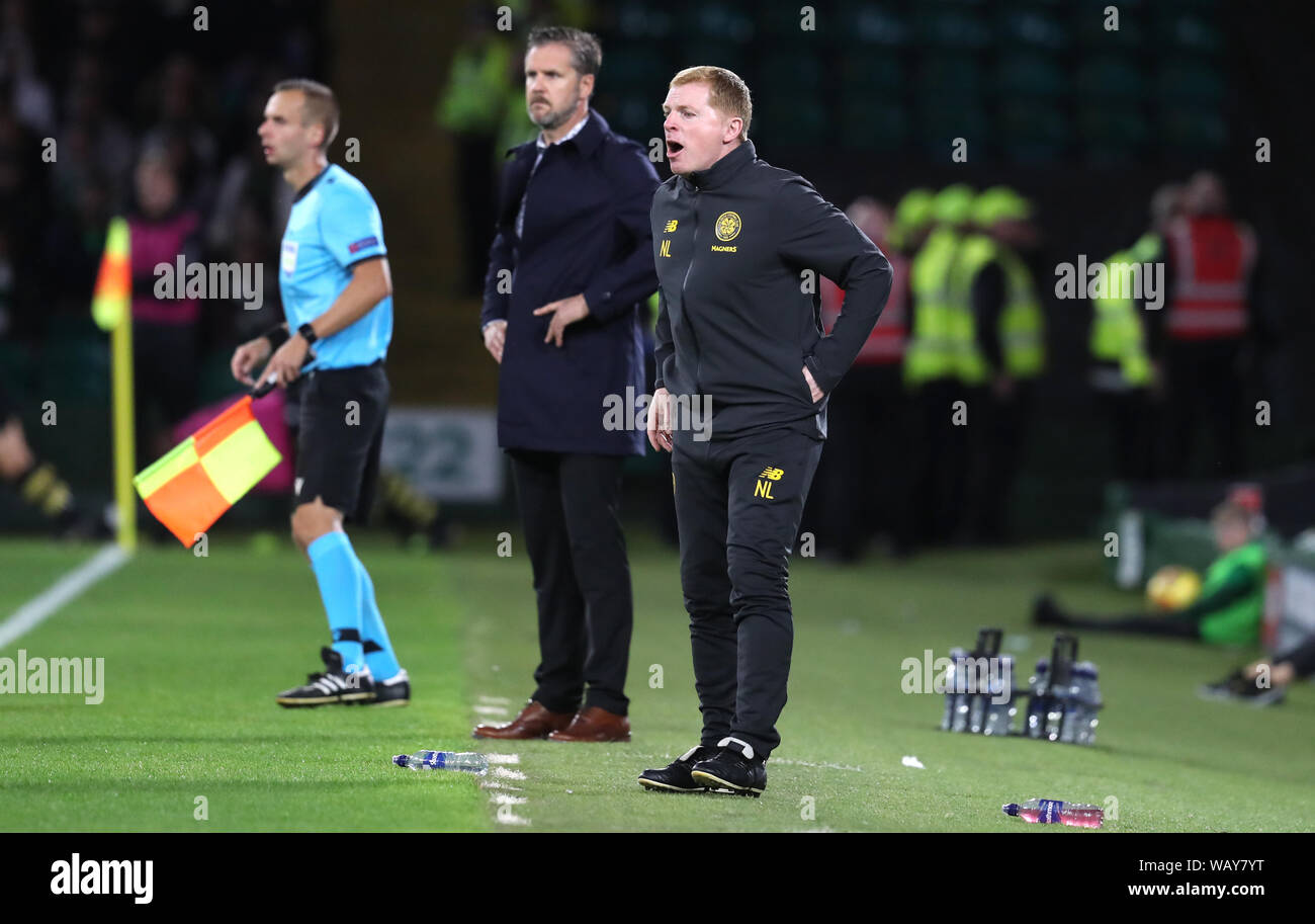 Celtic manager Neil Lennon during the UEFA Europa League play-off first ...