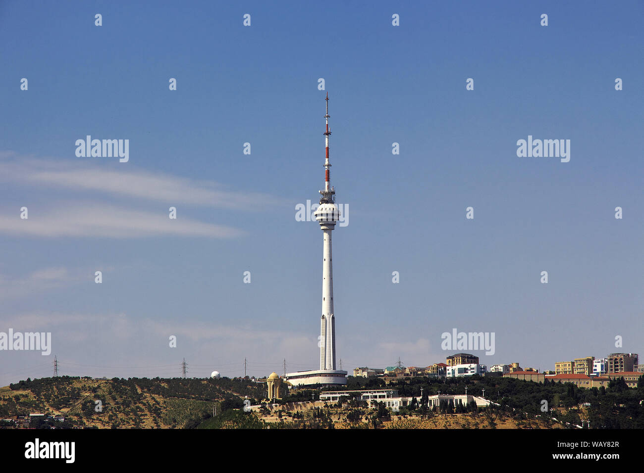 The TV tower in Baku city, Azerbaijan Stock Photo - Alamy