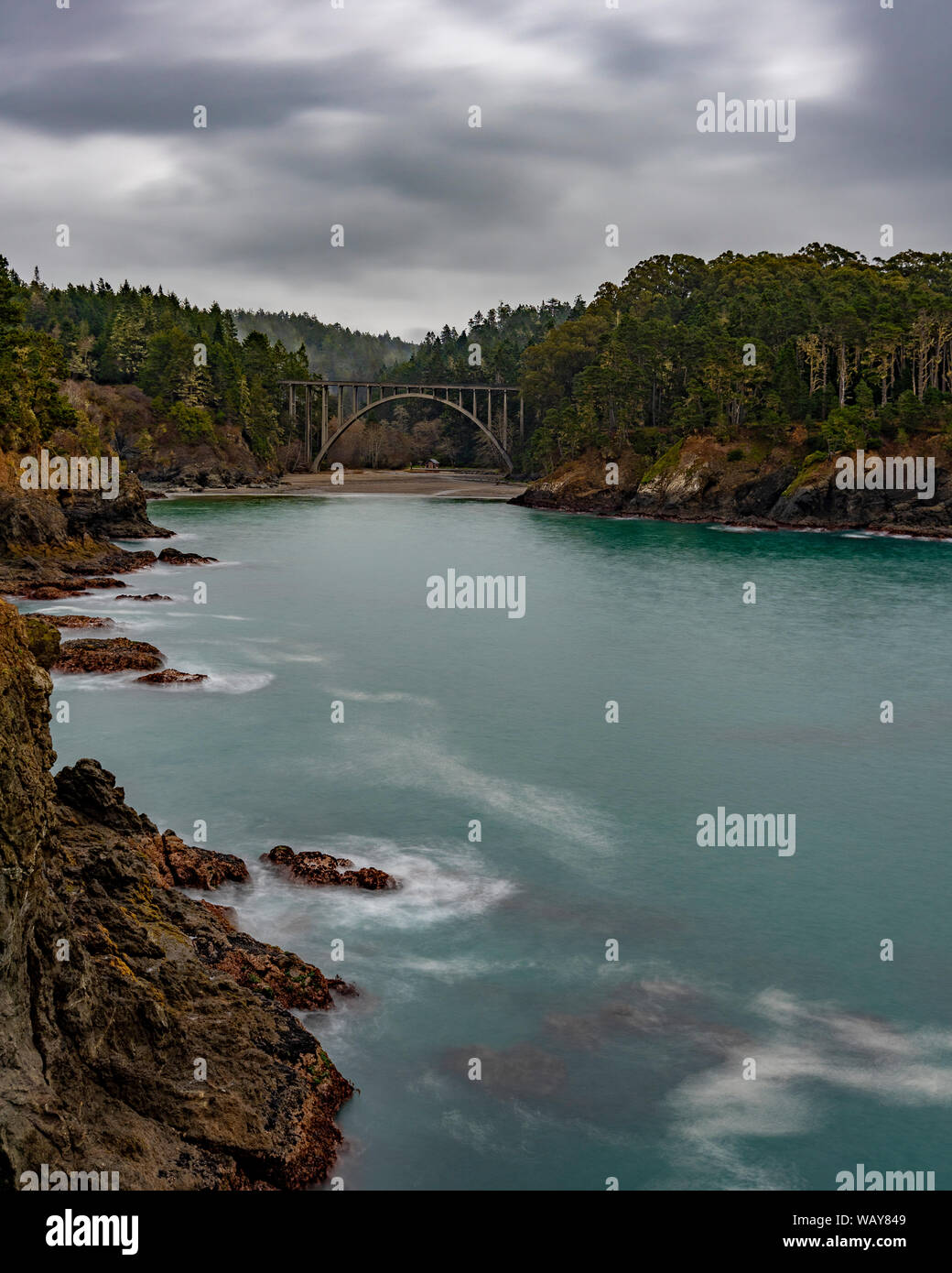 Russian Gulch State Park High Resolution Stock Photography and Images ...