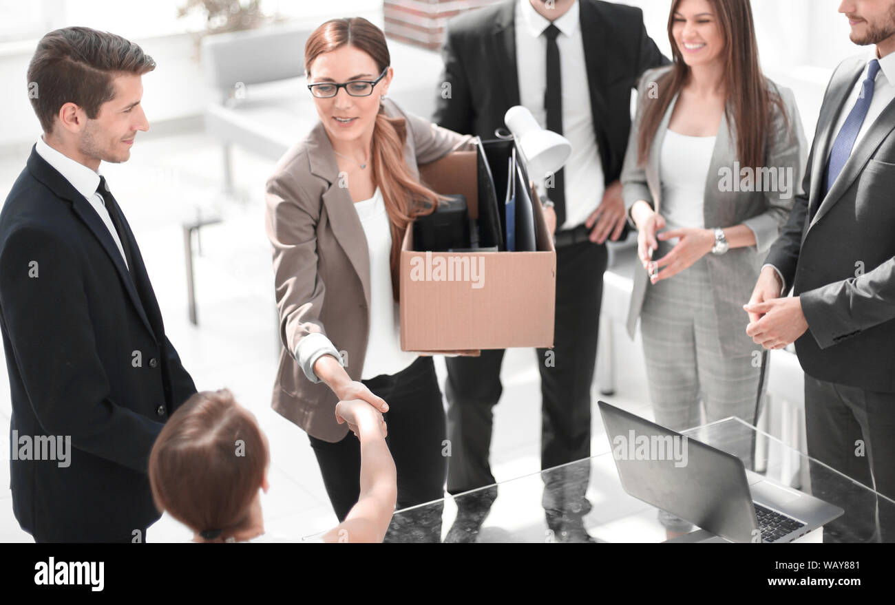 young employee meets with the project Manager Stock Photo - Alamy