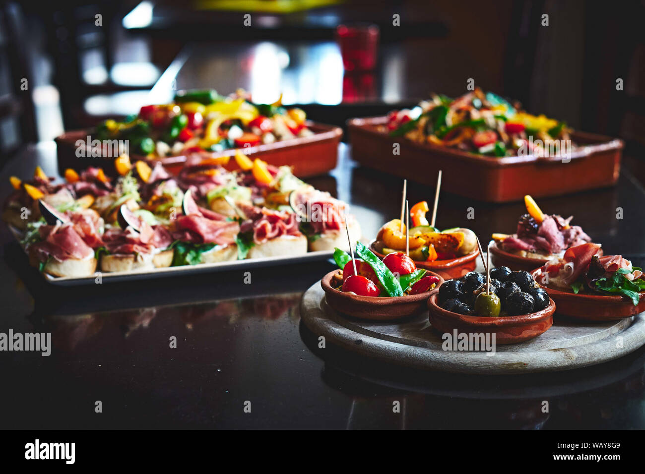Tapas on bread hi-res stock photography and images - Alamy