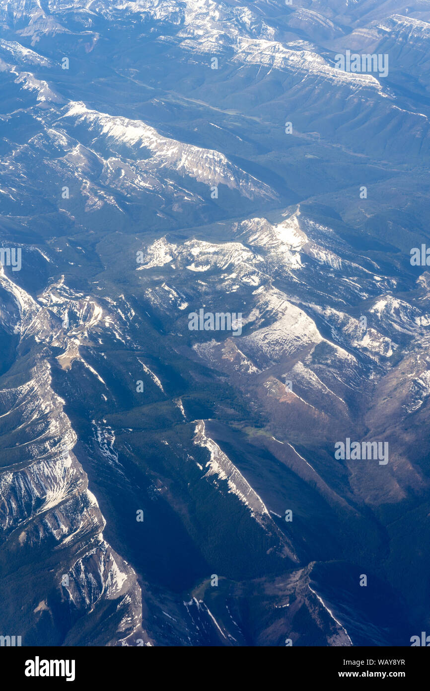 Canada mountains birds eye view hi-res stock photography and images - Alamy