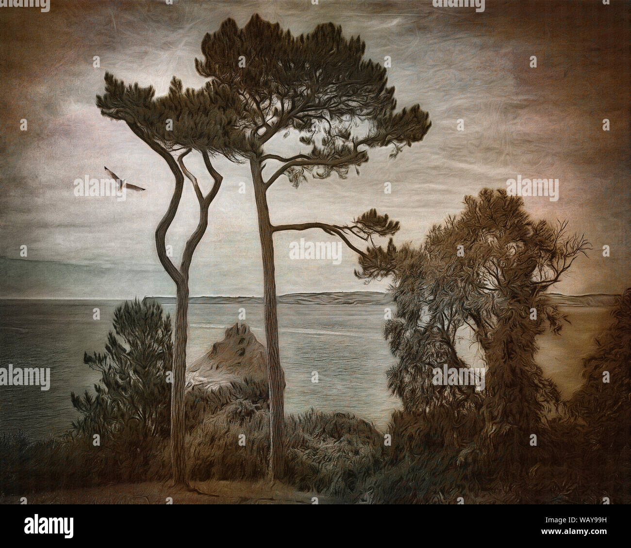 Thatcher rock torquay south hi-res stock photography and images - Alamy