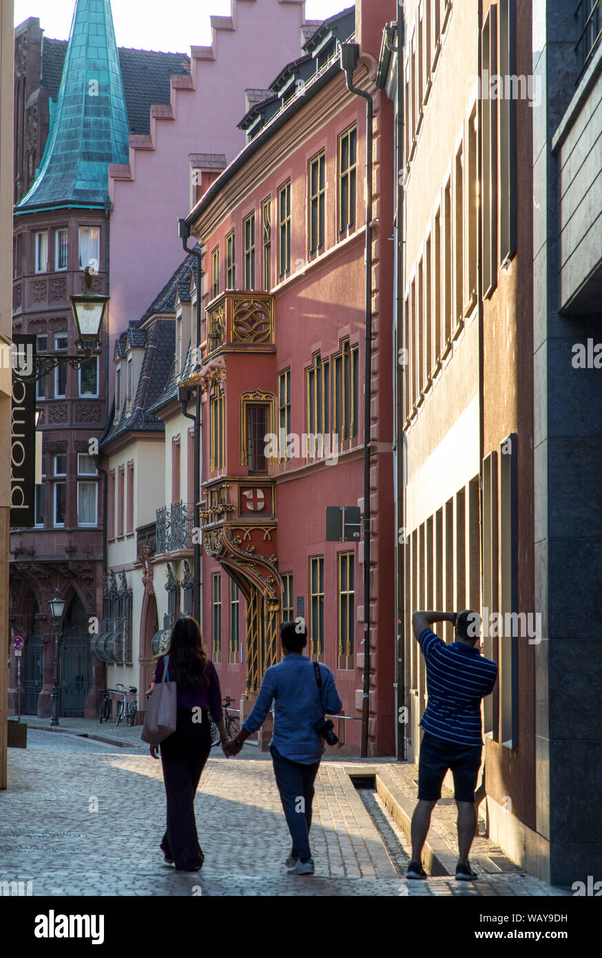 Freiburg in Breisgau, Old Town, Lane, Franciscan Street Stock Photo - Alamy