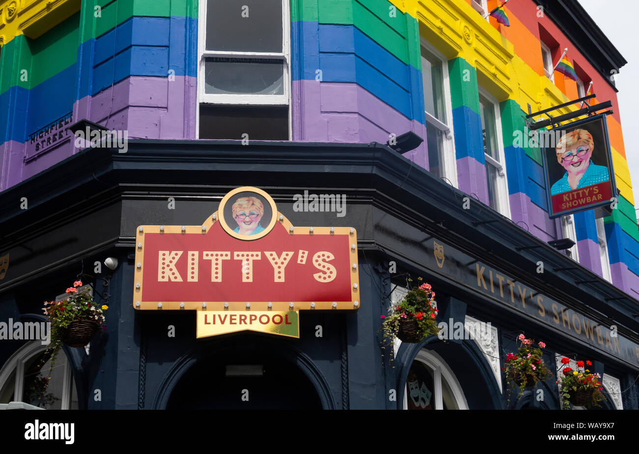 Kitty's Showbar in Liverpool Stock Photo - Alamy