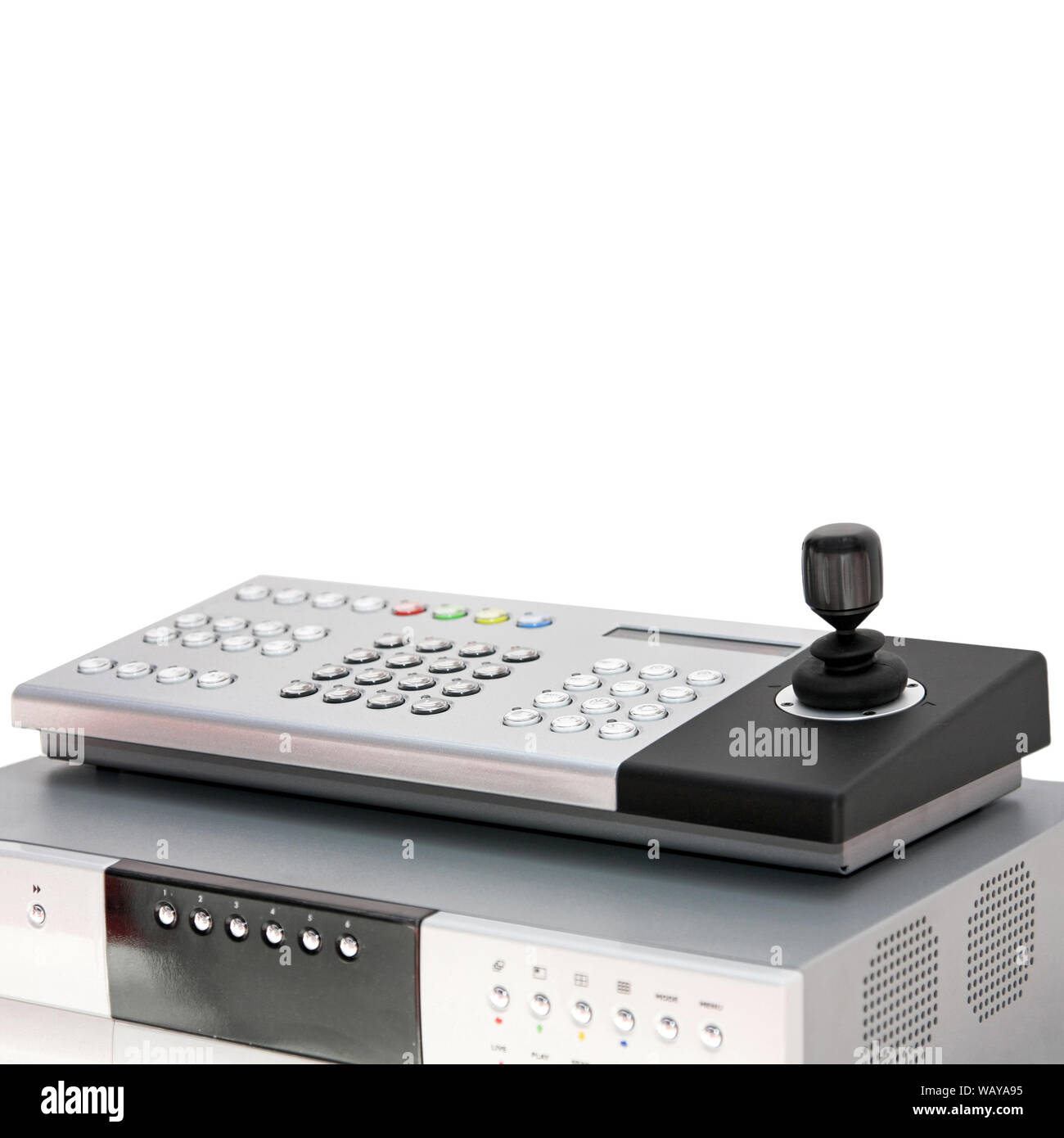 Security surveillance unit with joystick control Stock Photo - Alamy
