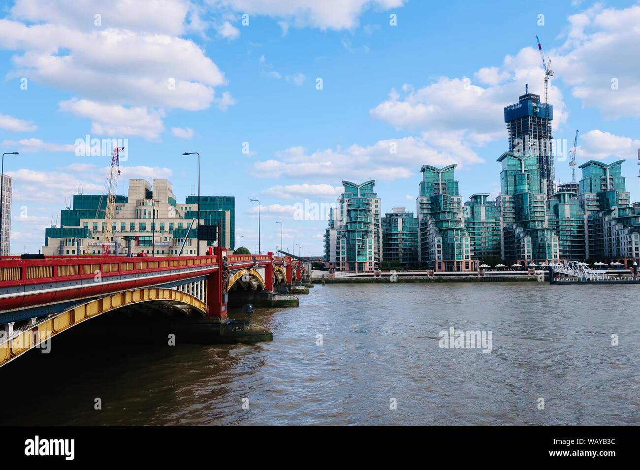 London, UK - 20 August 2019: MI6 SIS building at Vauxhall Cross and ...