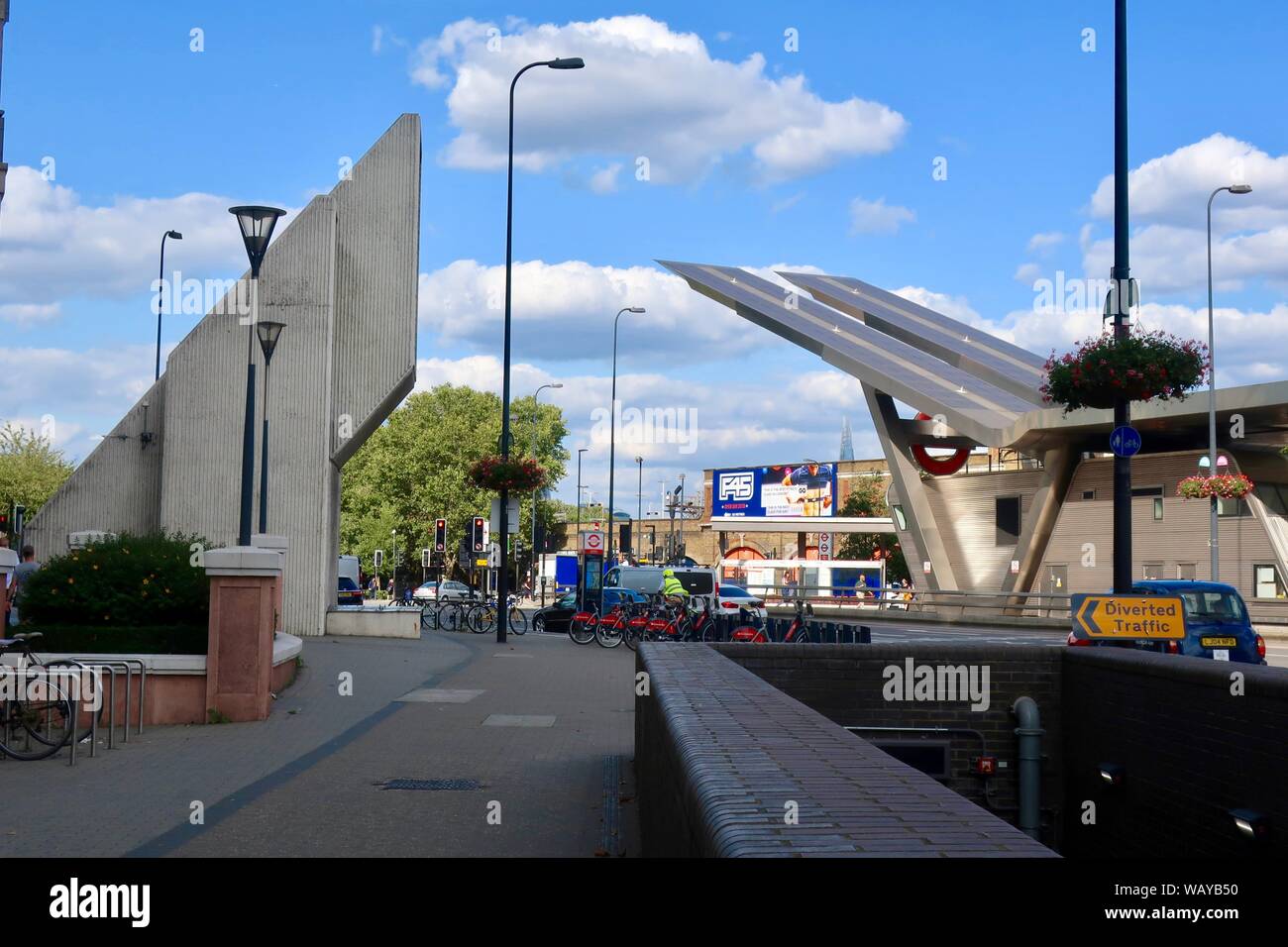 London, UK - 20 August 2019: Pointy architecture at Vauxhall Cross ...