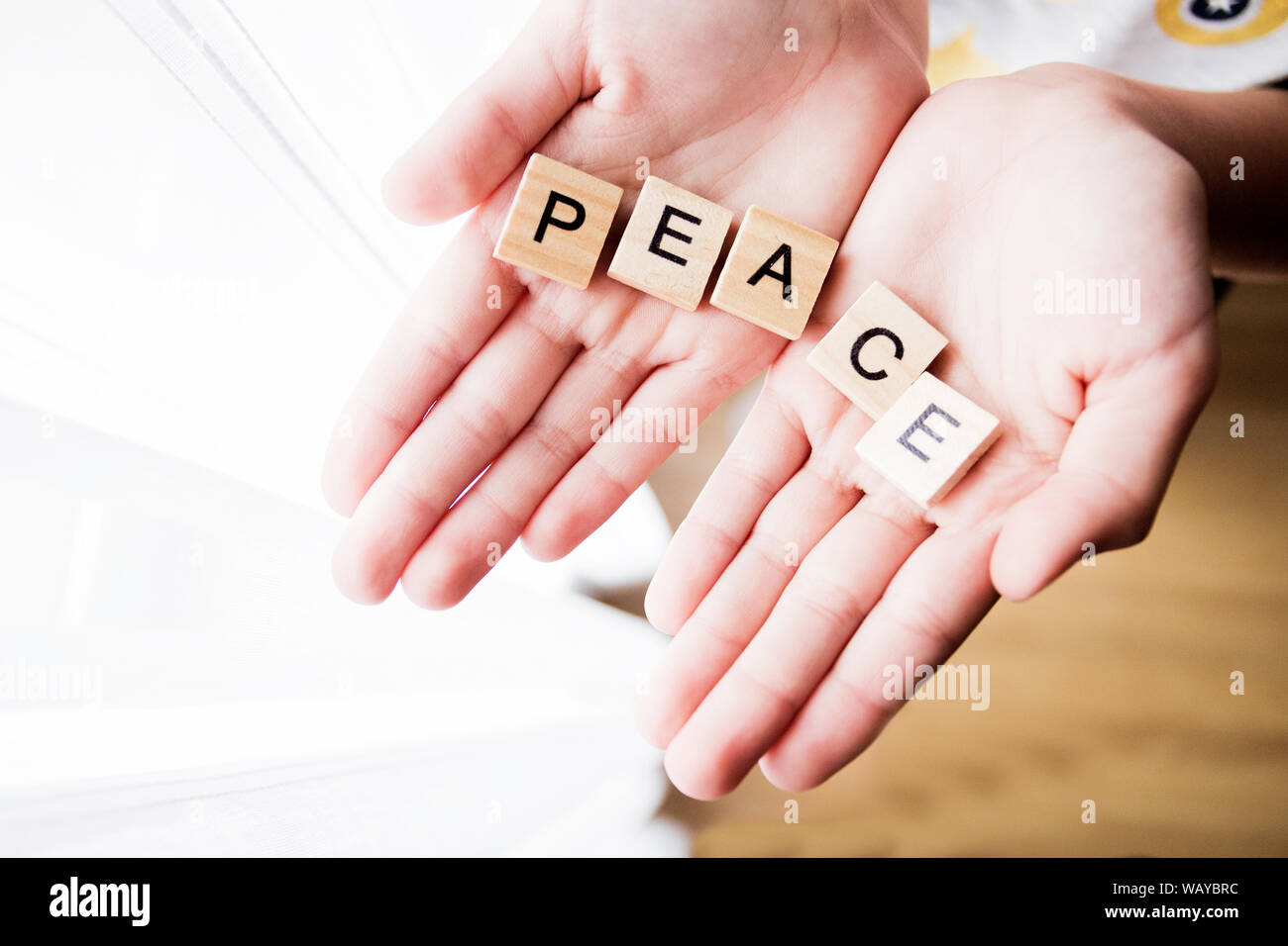 World peace written with wooden letters hi-res stock photography and ...
