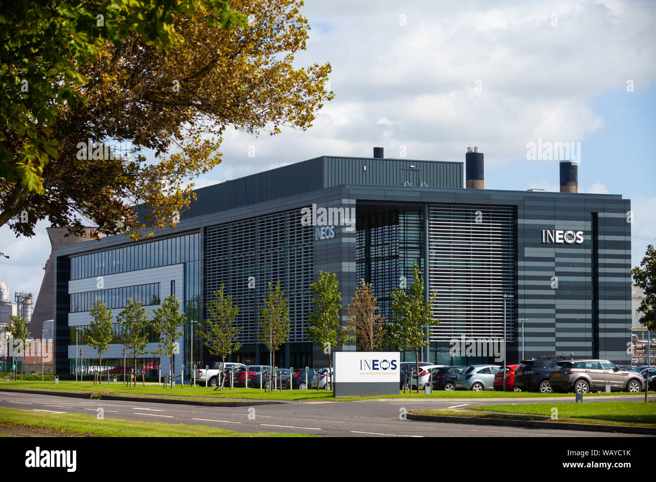 The modern looking INEOS Grangemouth Headquarters in Scotland Stock ...