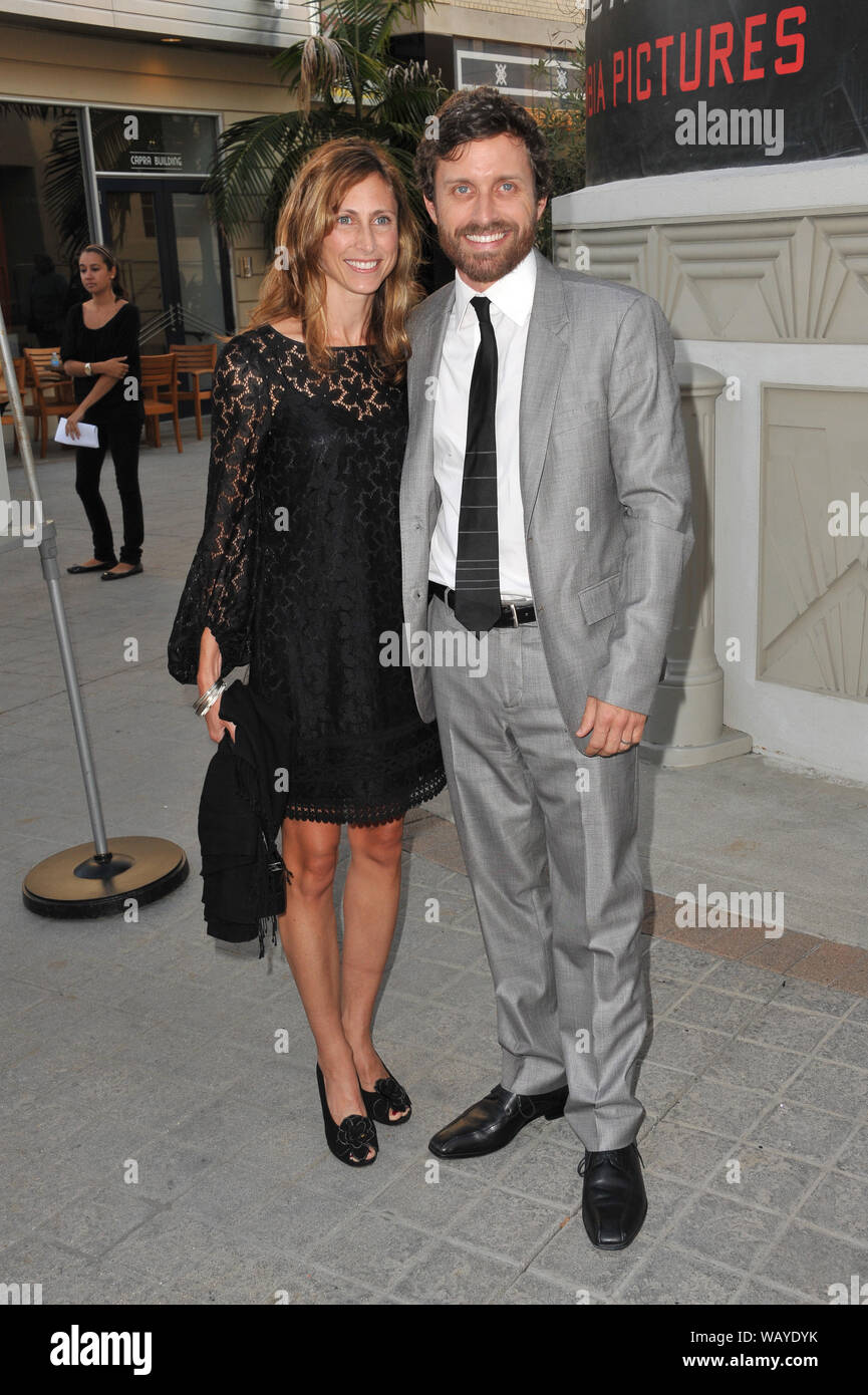 LOS ANGELES, CA. July 14, 2011: Rob Benedict & wife at the premiere of ...