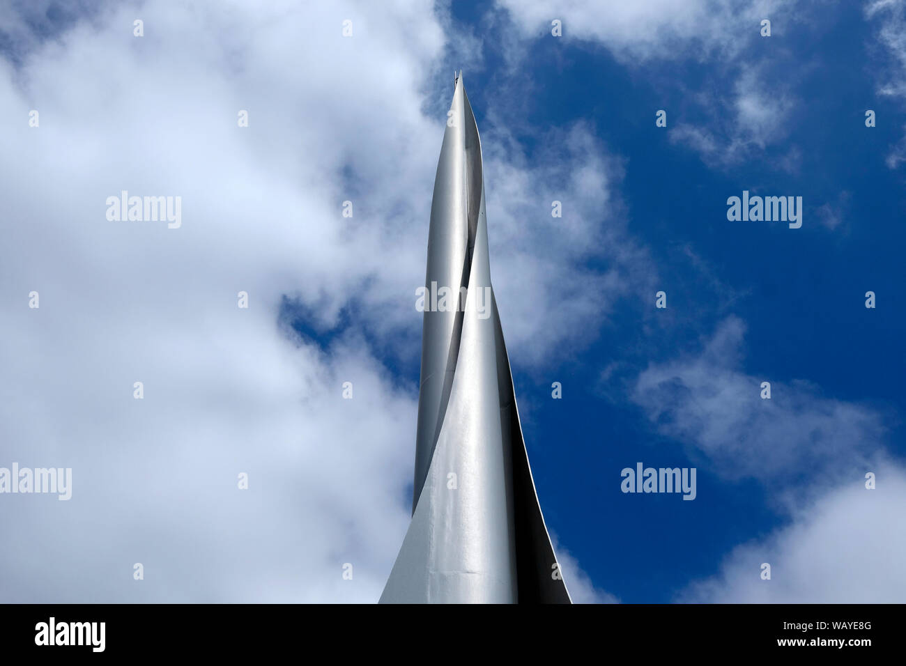 A view of Dreilandereck, a monument in Basel, it marks the three point ...