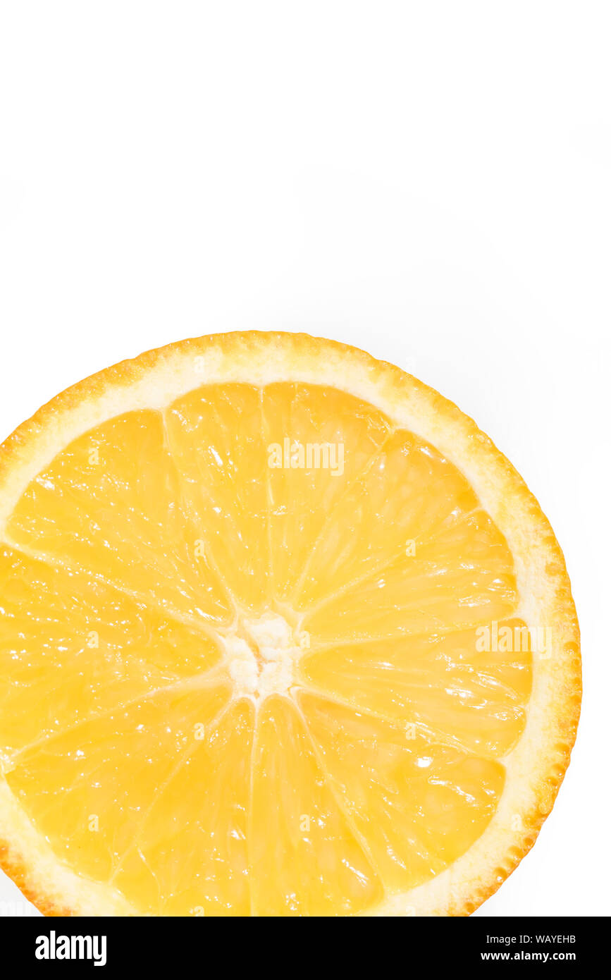A cross-section of an Orange Stock Photo - Alamy