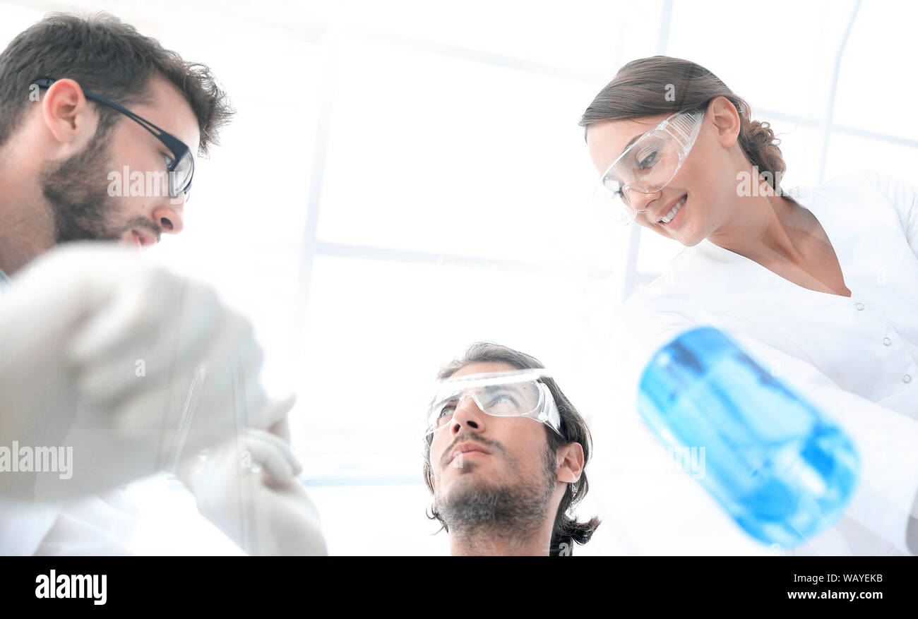 Group of students in the lab Stock Photo - Alamy