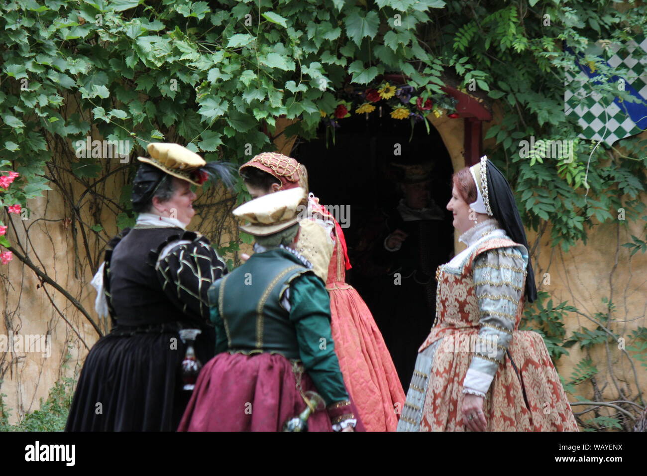 Costumed tudor characters hi-res stock photography and images - Alamy