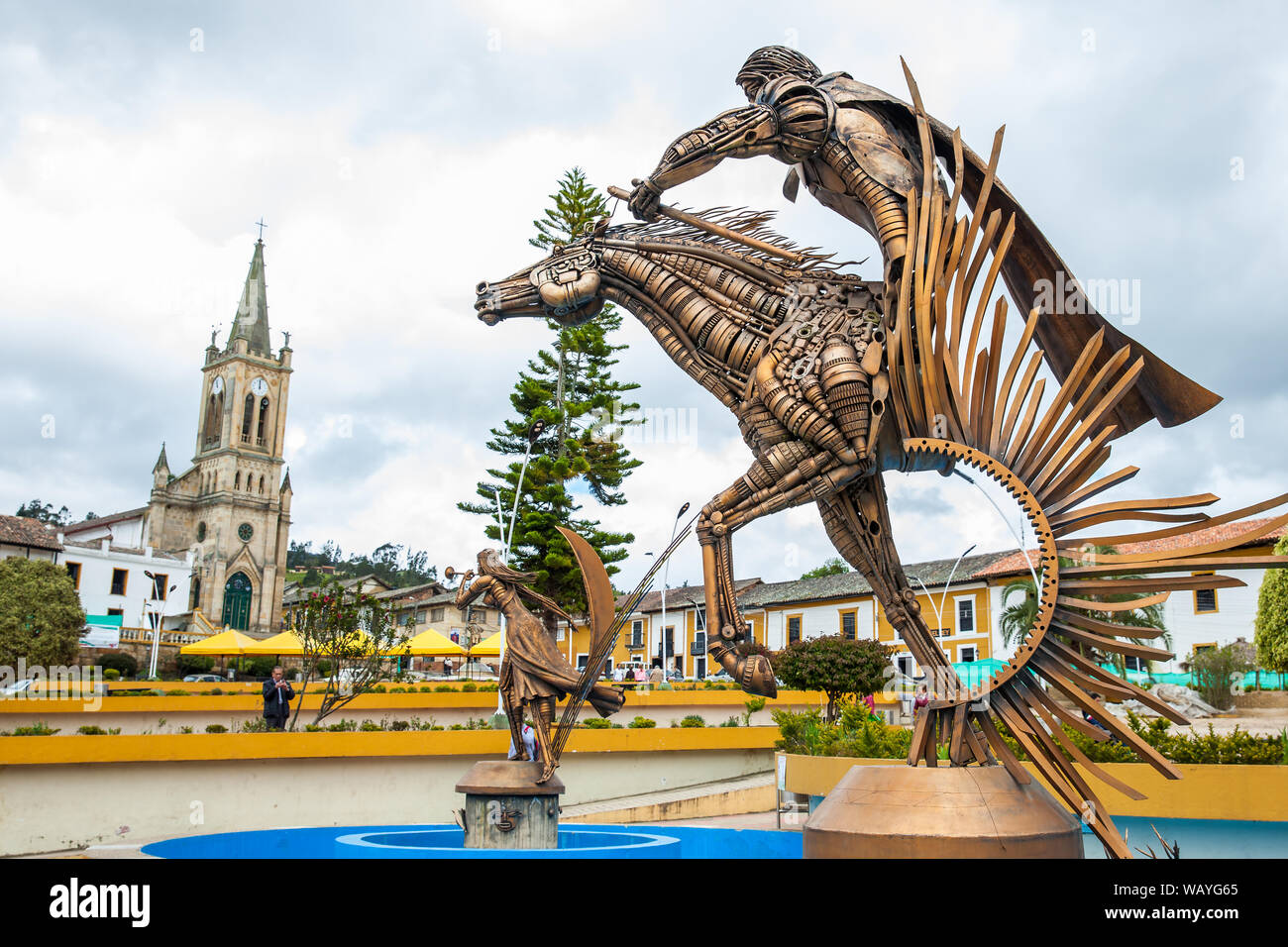 TURMEQUE, COLOMBIA – AUGUST, 2019: Monument honouring the indigenous ...