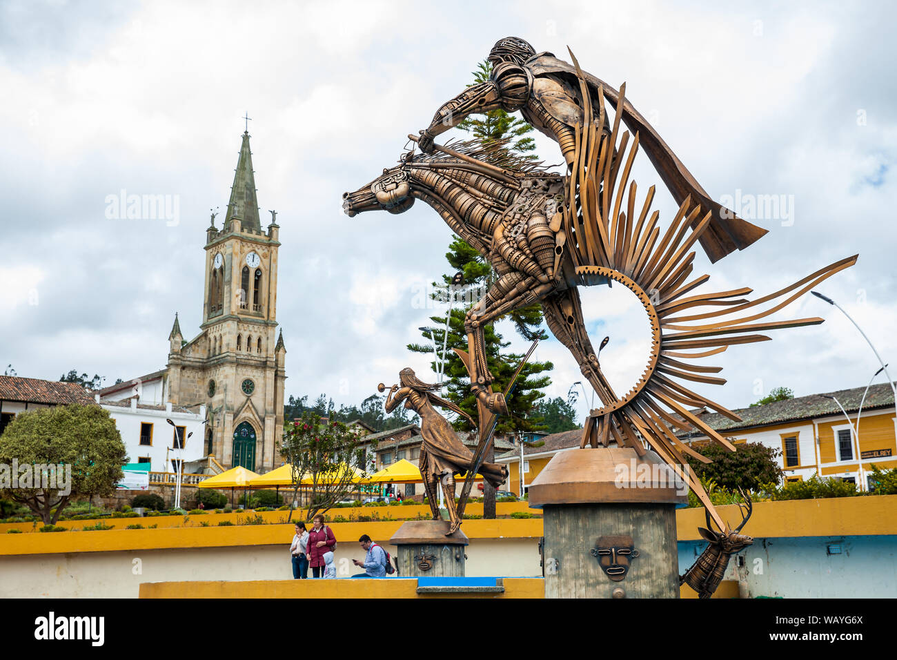 TURMEQUE, COLOMBIA – AUGUST, 2019: Monument honouring the indigenous ...