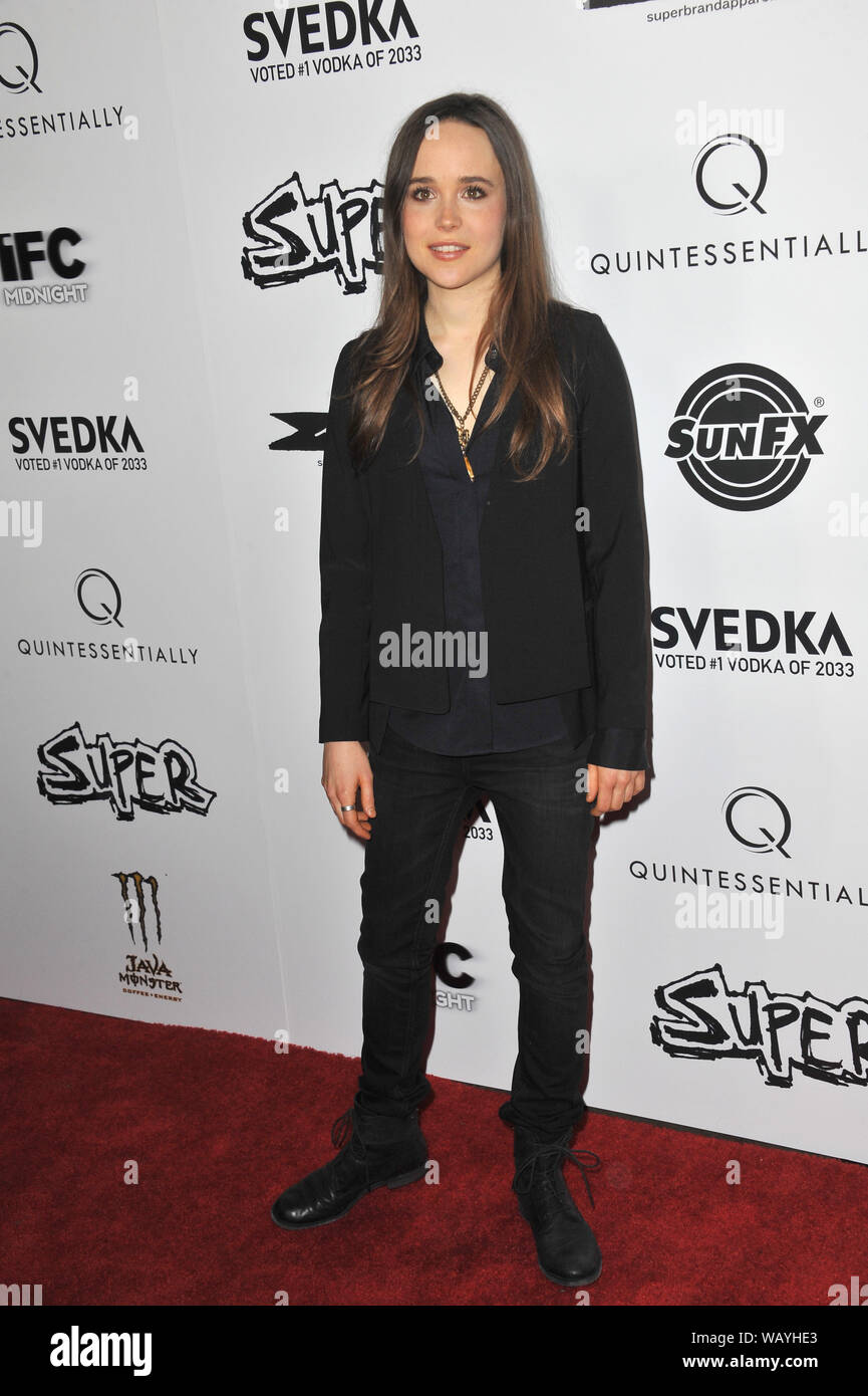 LOS ANGELES, CA. March 21, 2011: Ellen Page at the Los Angeles premiere ...